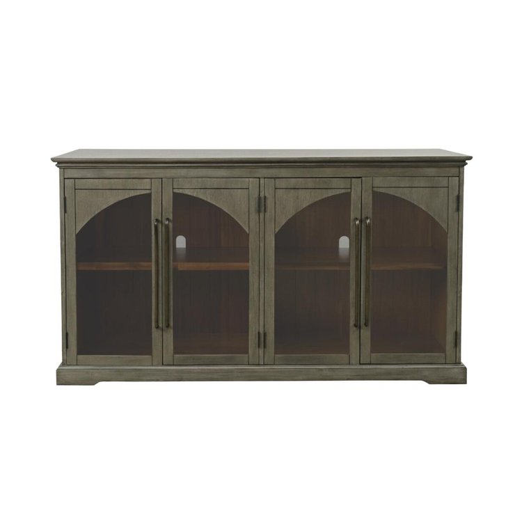 Archdale 4 Door Accent Cabinet Black by Jofran Furniture