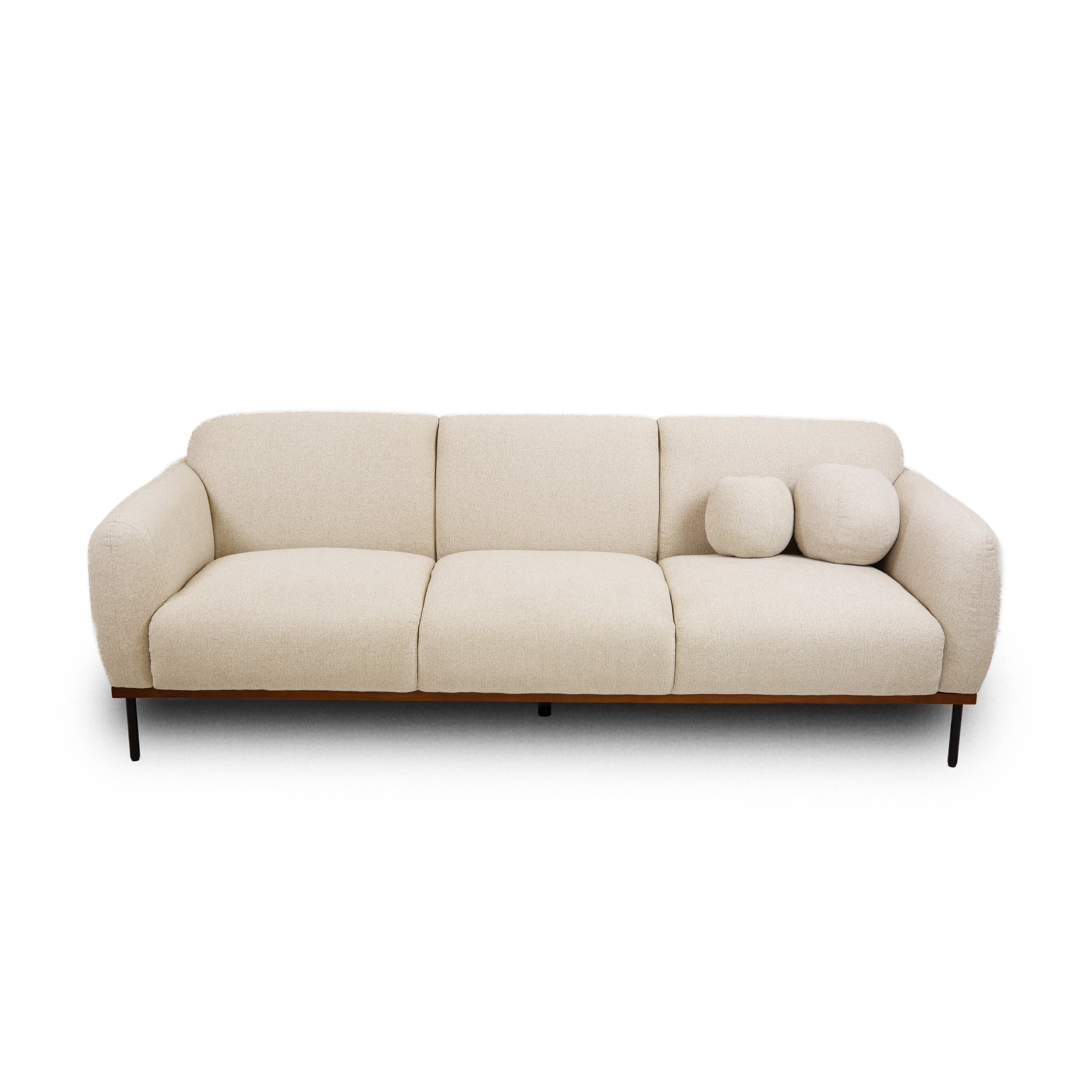 Genea Sofa with Premium Believe Fabric - Beige – Accents@Home