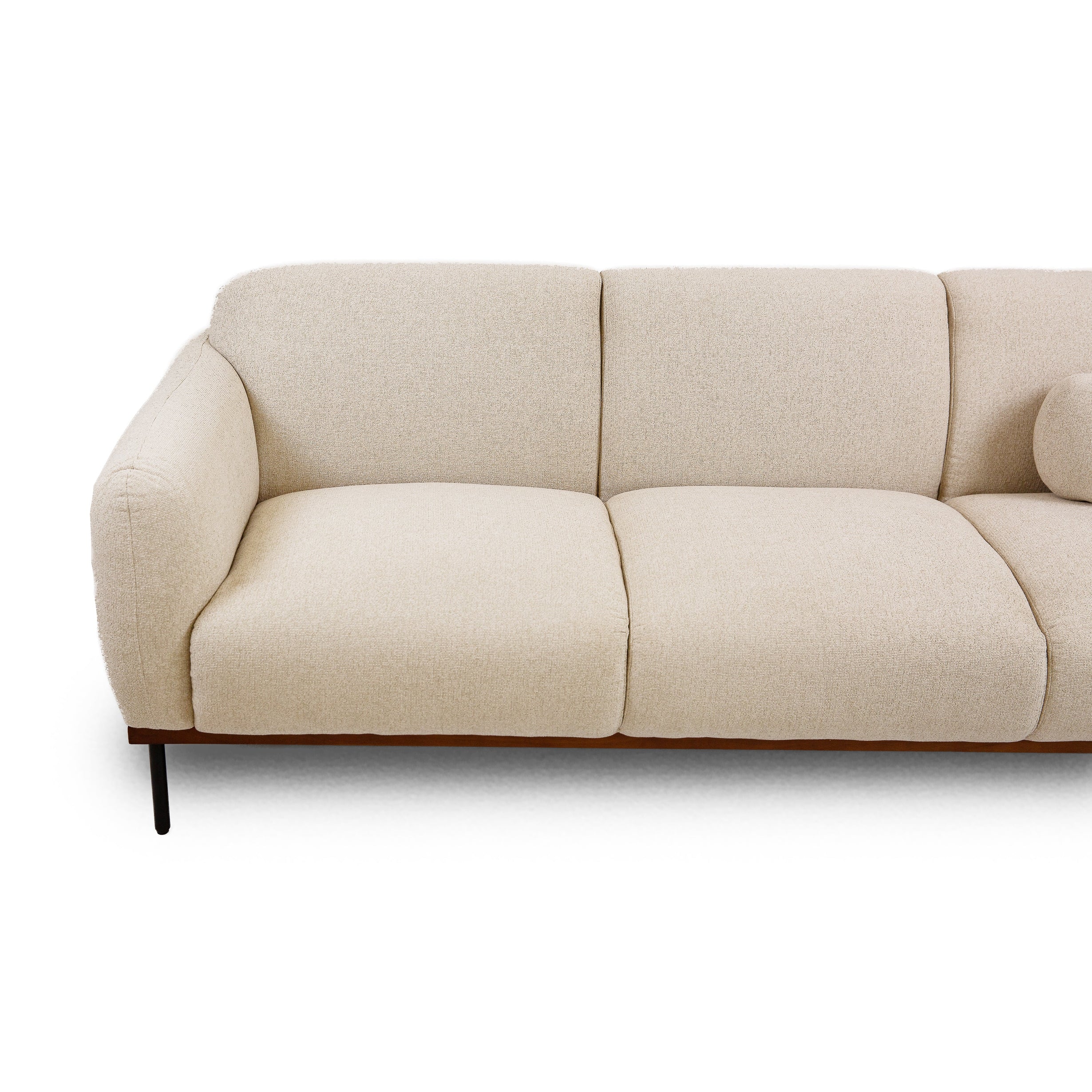 Genea Sofa with Premium Believe Fabric - Beige – Accents@Home