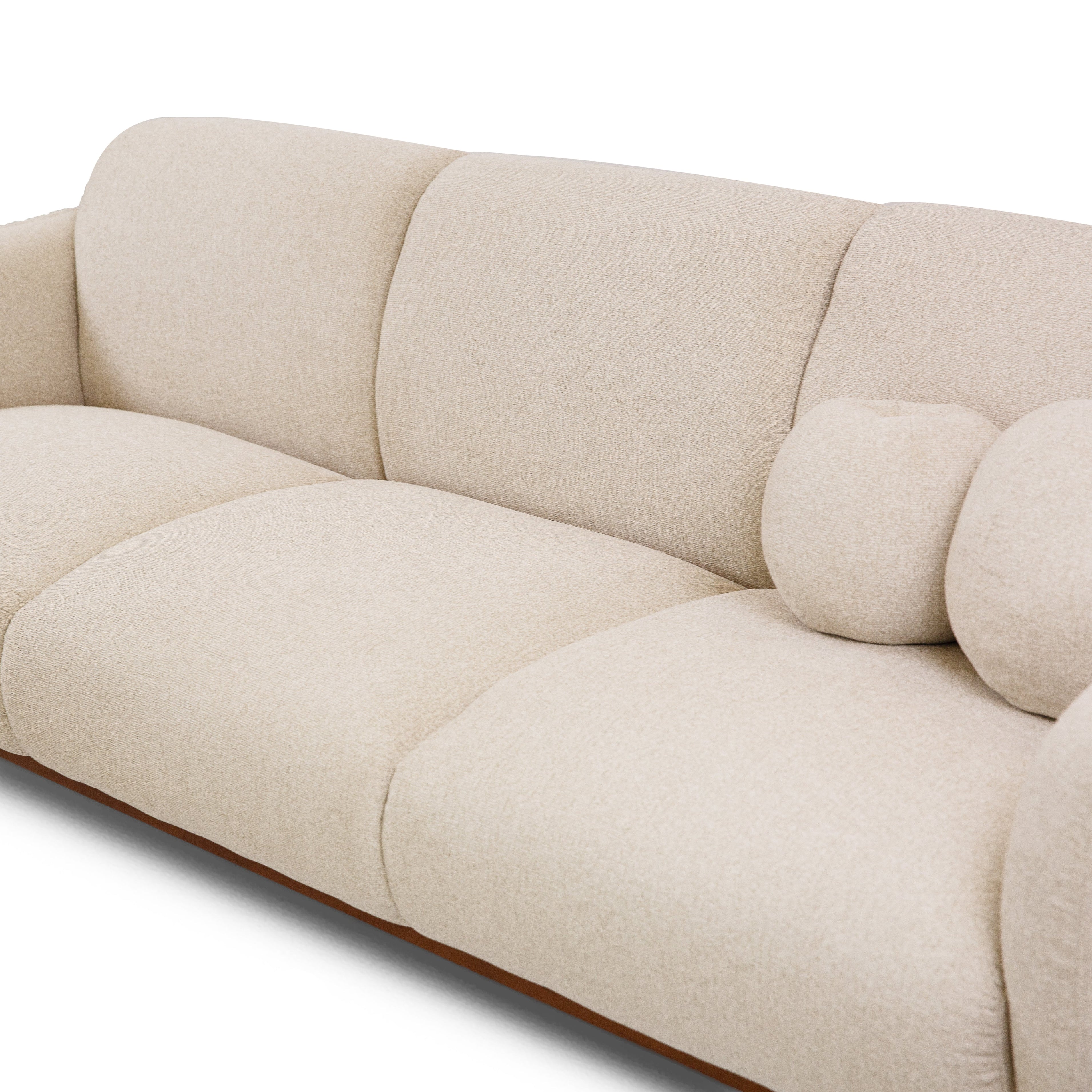 Genea Sofa with Premium Believe Fabric - Beige – Accents@Home