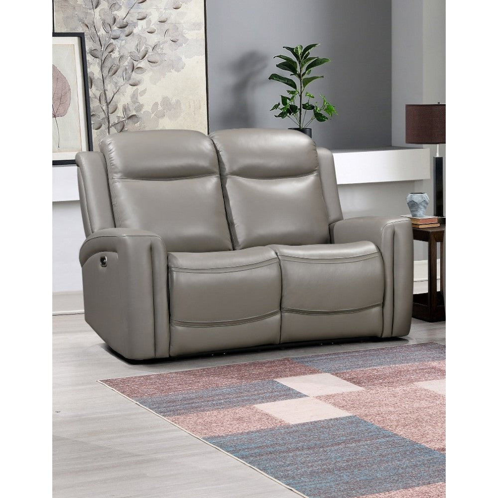 Alpine Leather Power Reclining Loveseat - Grey – Accents@Home