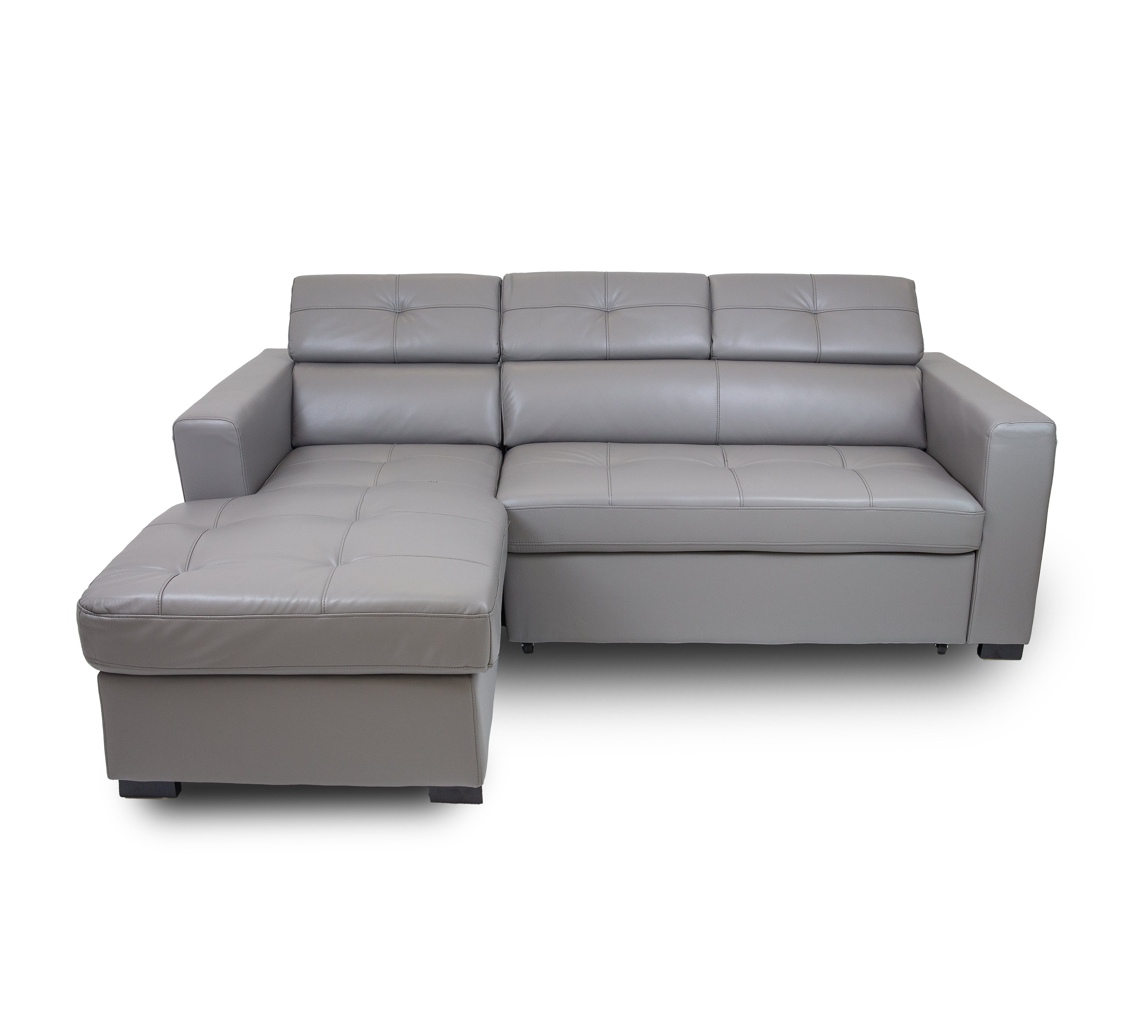 Randall Sleeper Sectional Leather Gel Tanner Dove
